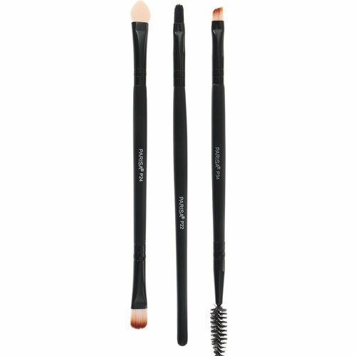 Parisa Набор из 3-х кистей: для губ, для глаз, для бровей