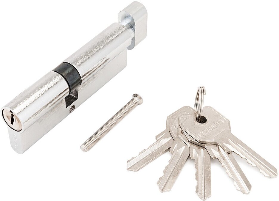 Цилиндровый механизм Стандарт Z. I.80В-5K CP, ключ/вертушка, хром