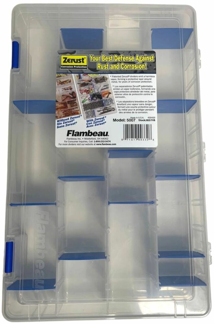 Органайзер рыболовный Коробка универсальная для рыболовных приманок, для воблеров, спиннербейтов Flambeau