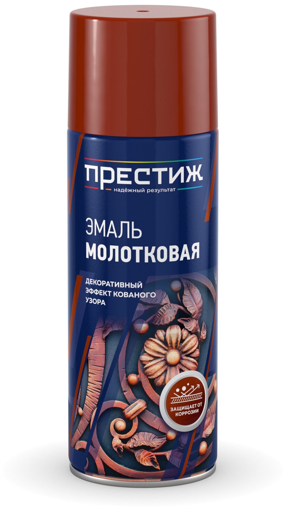 Аэрозольная краска молотковая Престиж, 520 мл, белая