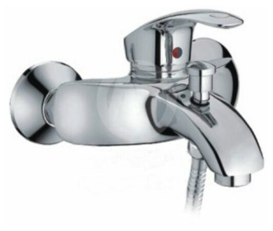 Смеситель для ванны Ledeme L3021, латунный, покрытие хром, рычажный, короткий излив