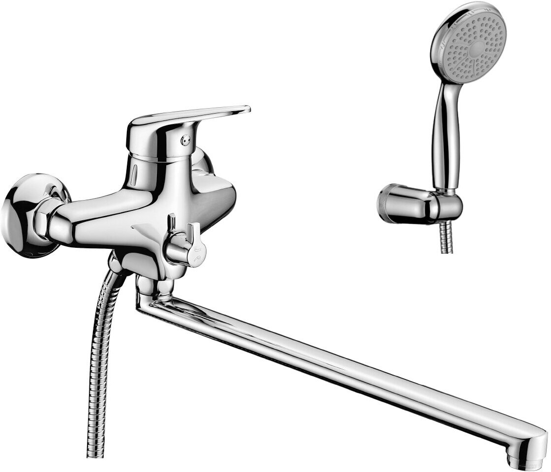 Смеситель Lemark Luna LM4151C для ванны с длинным изливом, хром