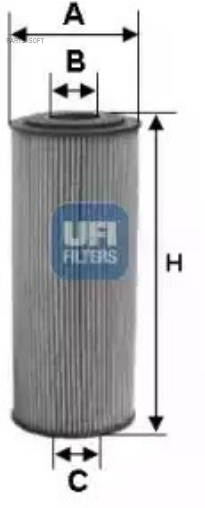 Фильтр масляный UFI арт. 2515500