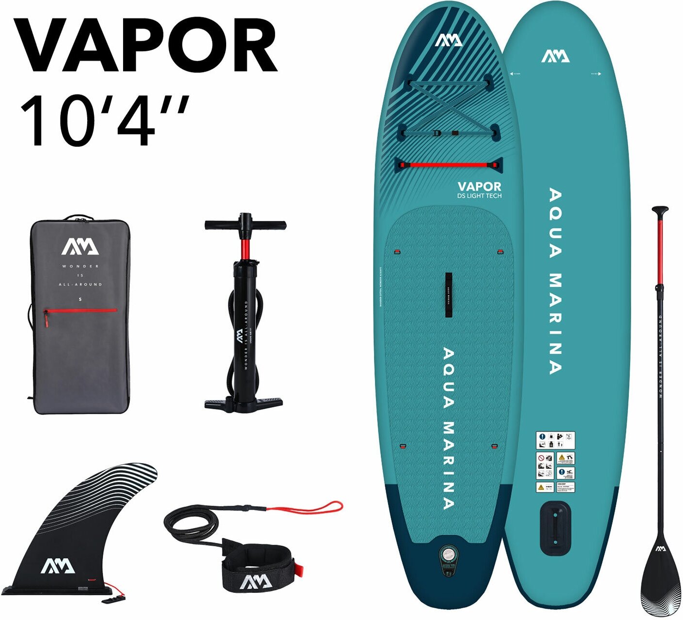 Сап борд Aqua Marina vapor, размер 10'4" (315х79х15) сапборд