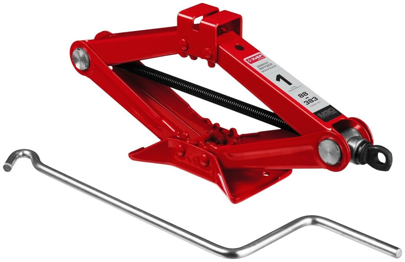 Винтовой домкрат Зубр Мастер, механический, 43040-1, 1 т