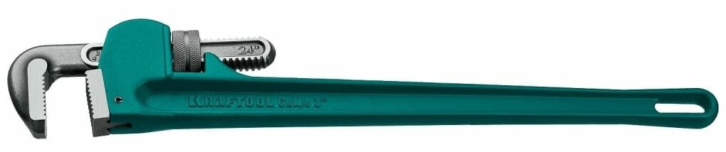 Трубный разводной ключ KRAFTOOL Stillson 3", 2727-60, гайками нужного размера, простоты вращения крепежа
