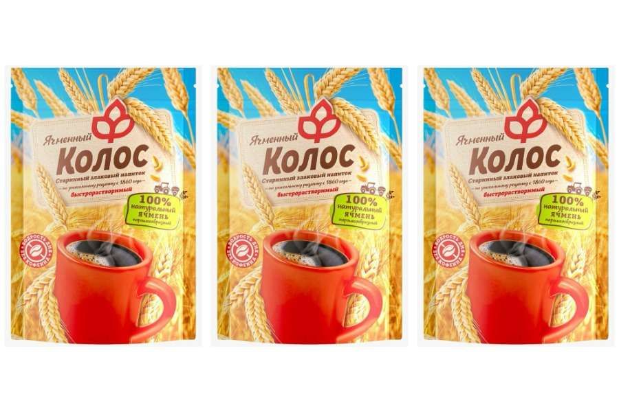 Ячменный Колос Кофейный напиток порошкообразный, 100 г, 3 шт