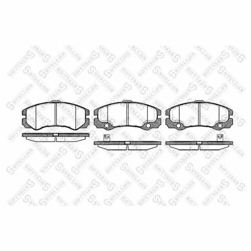 Колодки дисковые п. OPEL FRONTERA 2.2I/3.2I/2.2DTI 98], 436032SX STELLOX 436032-SX