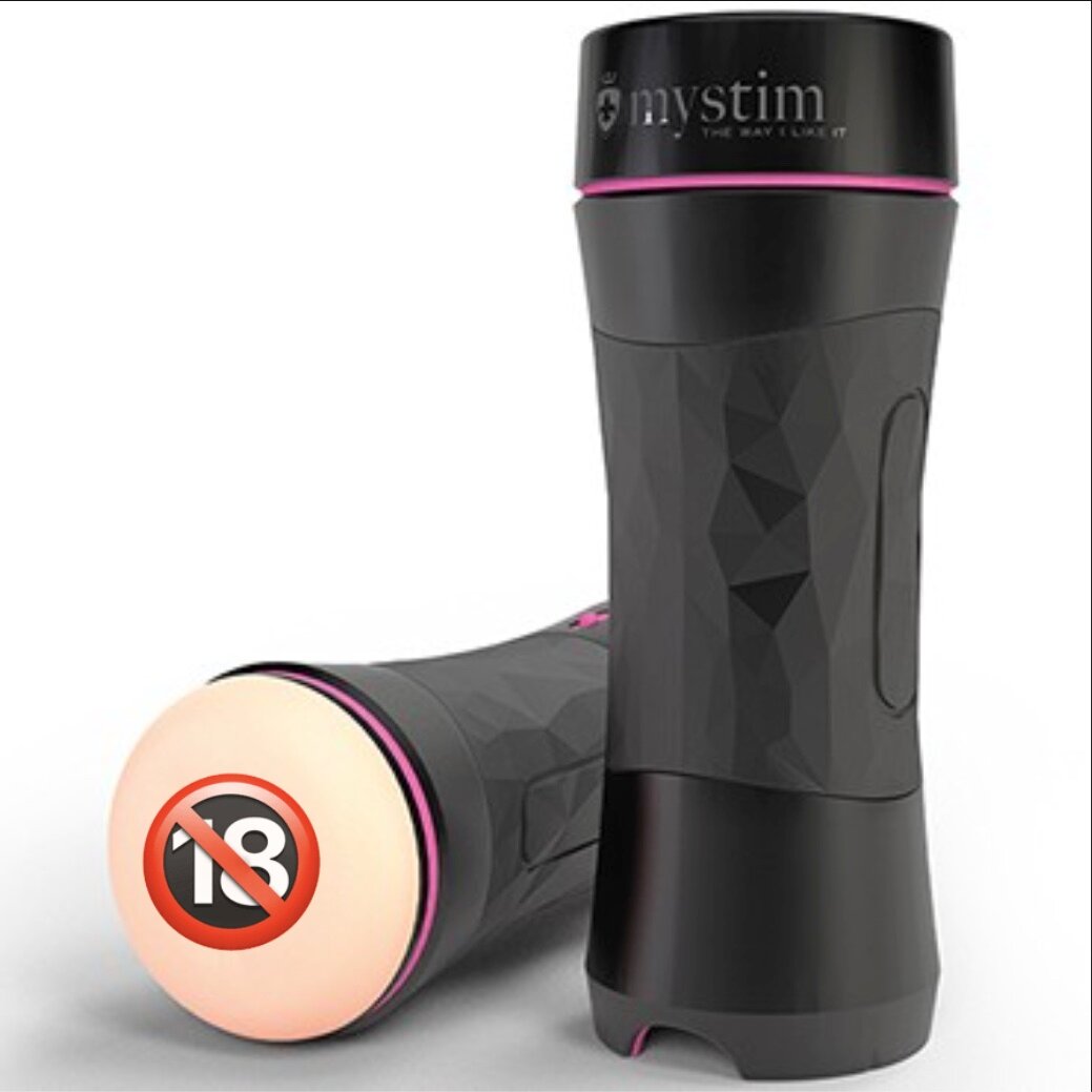 68686 Mystim Oh Push me Anal, черный. Мастурбатор-анус в тубе