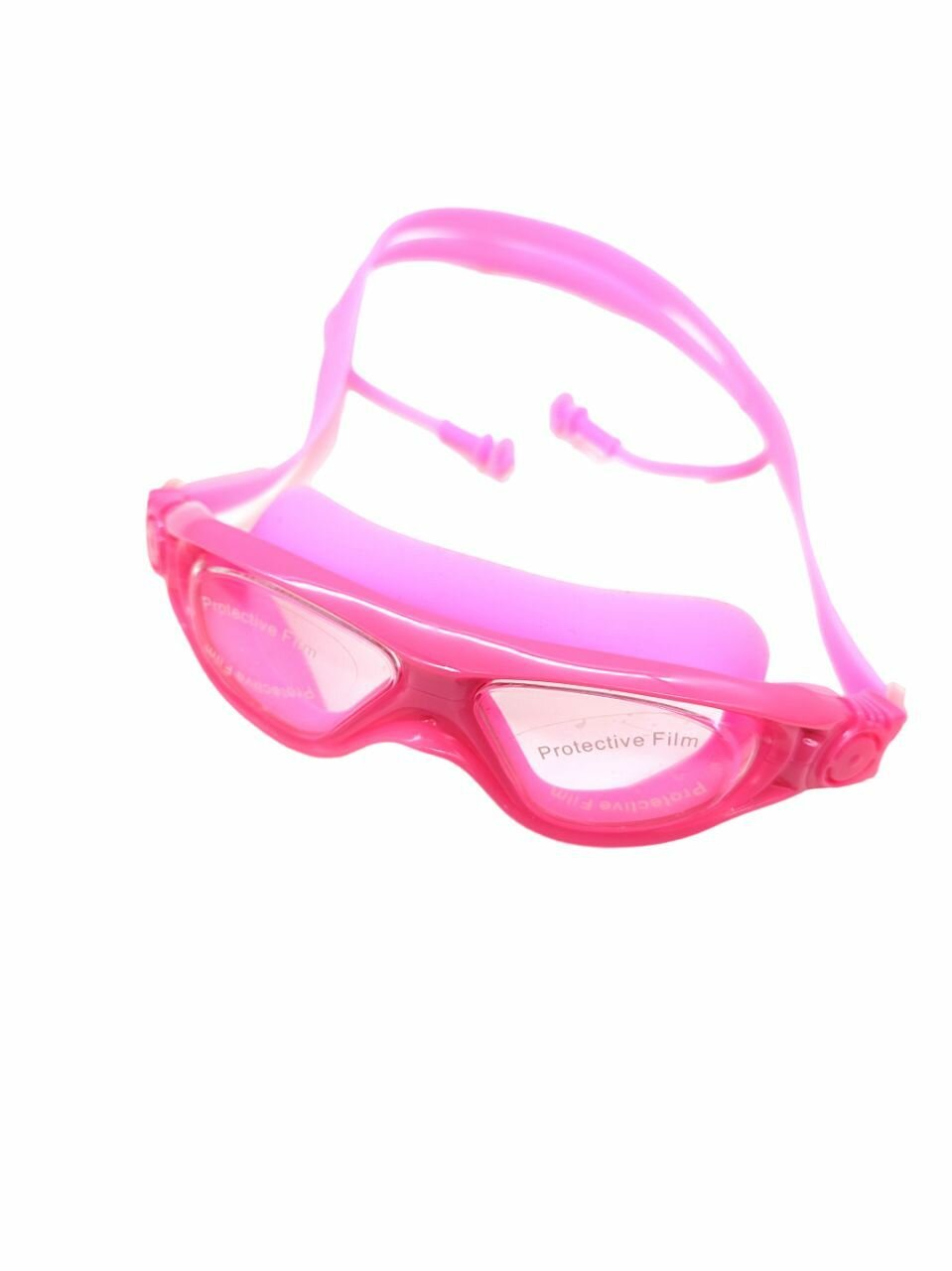 Очки для плавания ALEX с берушами и пластиковым боксом, розовый