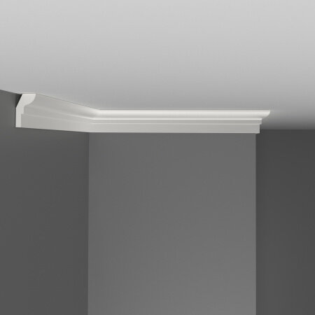 Плинтус Потолочный Гладкий Decomaster D111ДМ В25хШ15хД2000 мм / Декомастер.