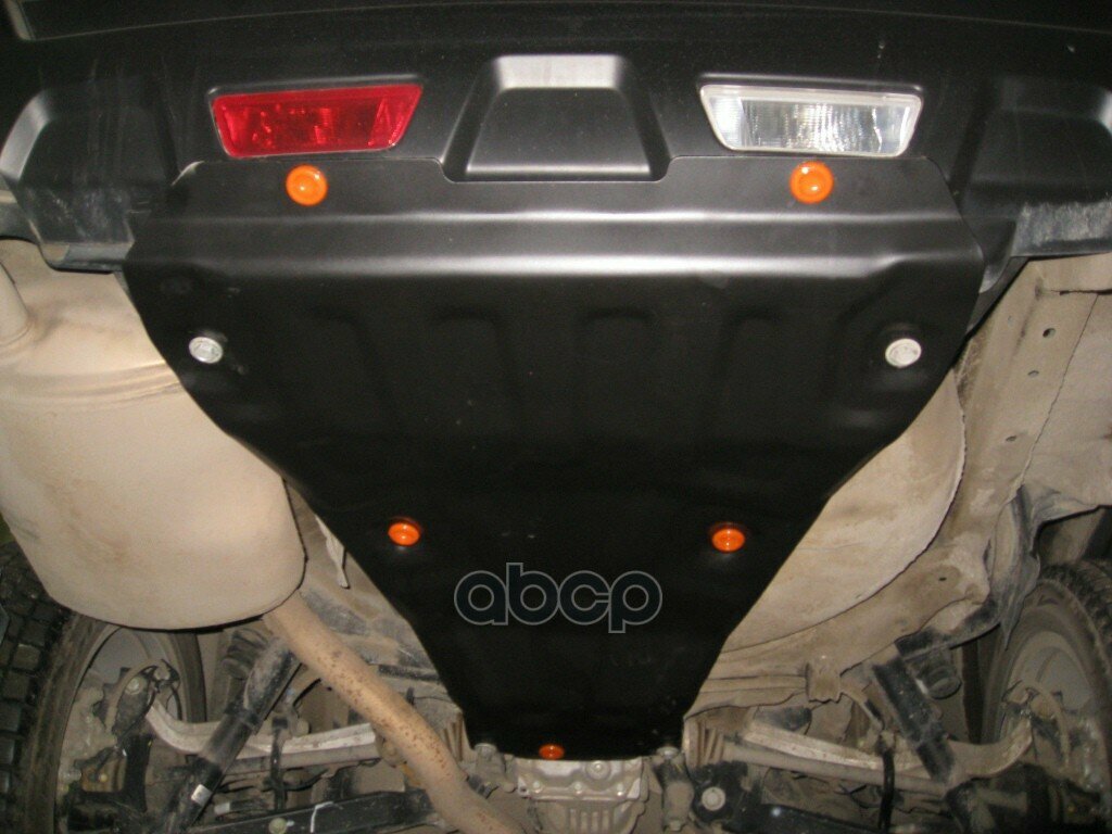 Защита заднего бампера (сталь 2 мм) + комплект крепежа для Nissan X-Trail T31 2007-2015 (V - все) AlfEco арт. ALF1537st