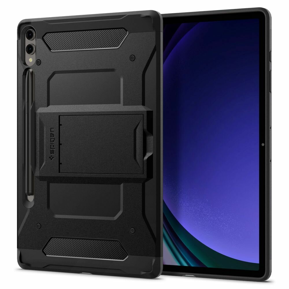Чехол Spigen на Samsung Galaxy Tab S9 Plus (ACS06835) Tough Armor Pro / Спиген Чехол для Самсунг Галакси Таб С9 Плюс Противоударный, Черный