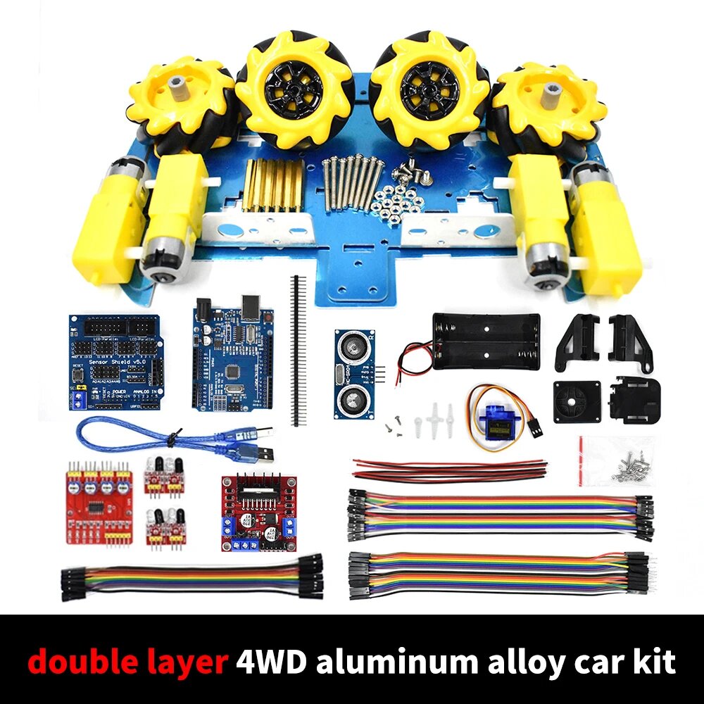 EQV алюминиевый шасси для автомобиля Синий, Double layer board