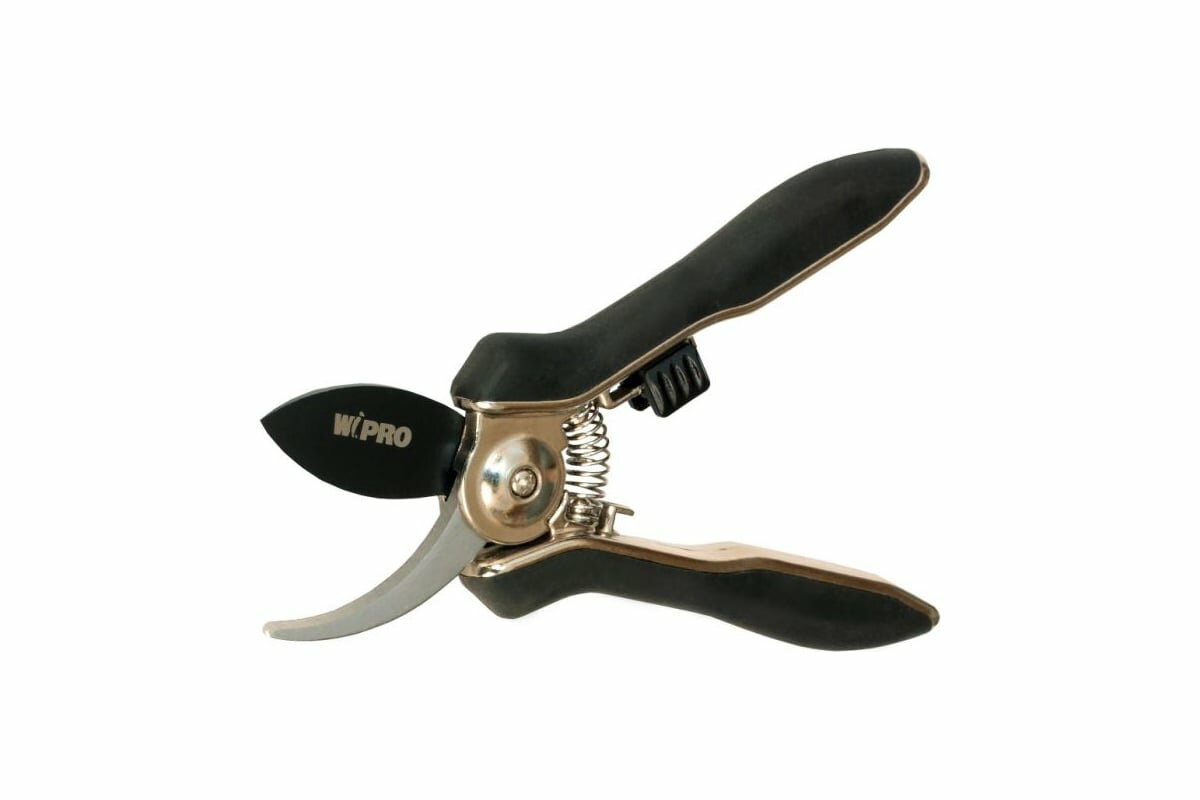 WIPRO Плоскостной мини-секатор Люкс 07-132 для точной обрезки цветов, зелени и растений