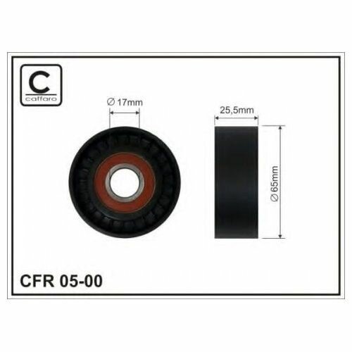 Натяжной ролик, поликлиновой ремень Caffaro 0500
