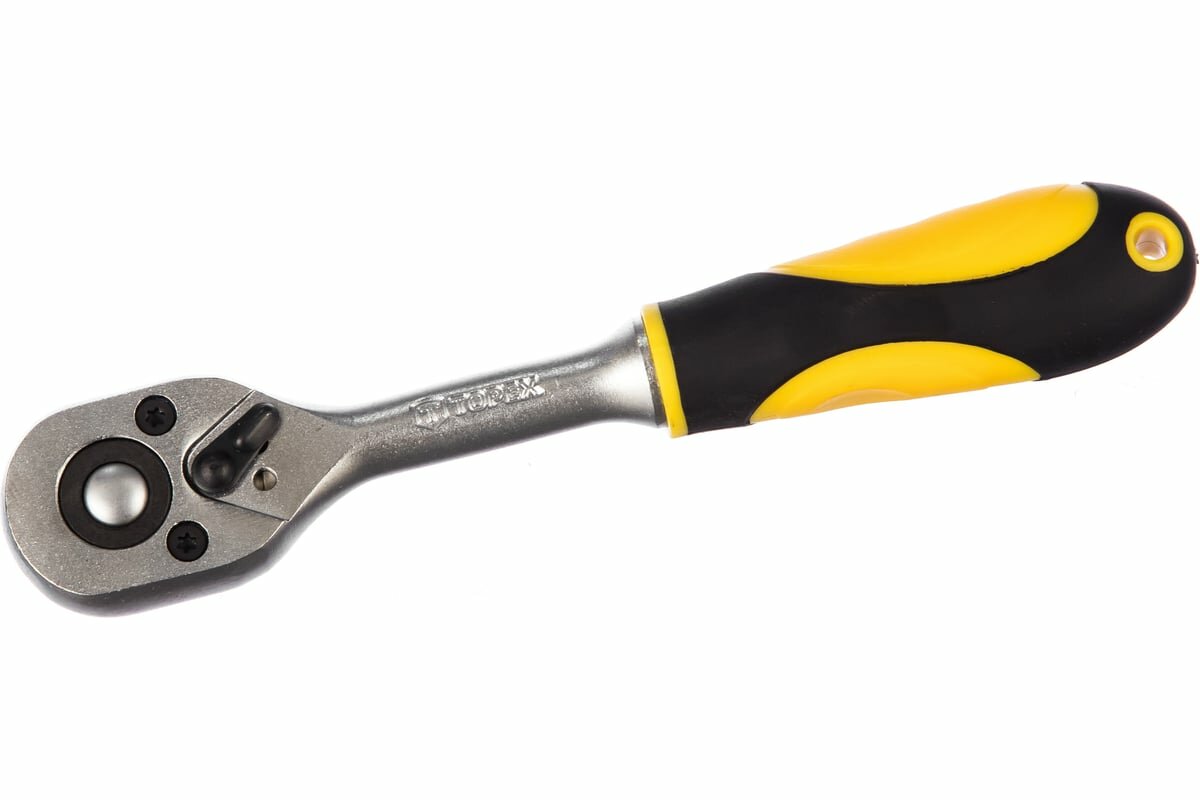 TOPEX Ключ трещоточный 1/4', 150мм, 45 зубьев 38D501