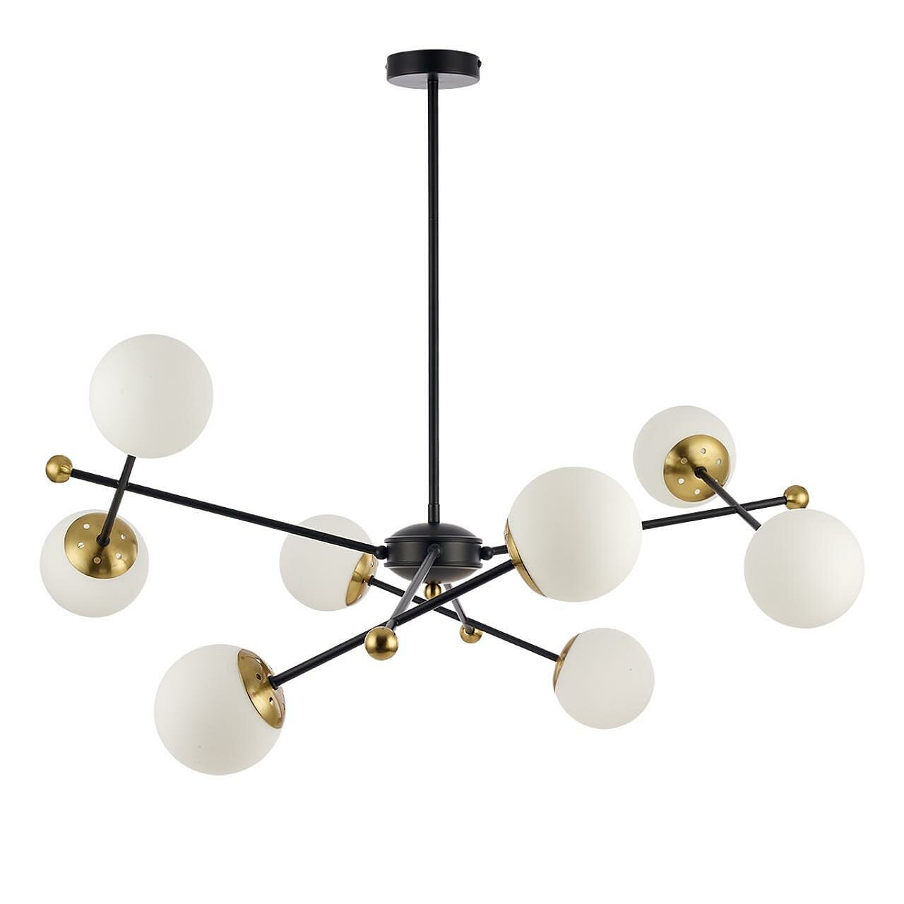 Люстра на штанге Lumion Melody 6581/8, E14, 320Вт, кол-во ламп:8шт, Черный