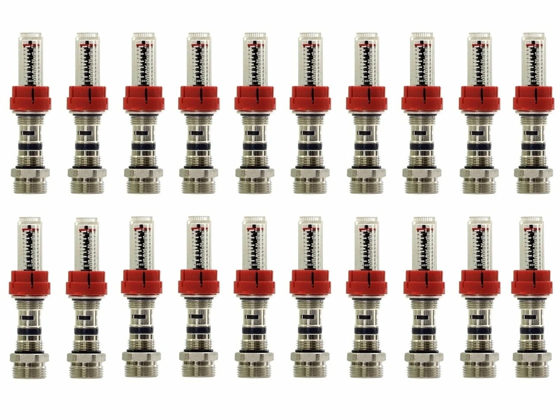 Расходомер для коллекторной группы с ниппелем 1/2"x3/4" под евроконус TIM M309-3 20шт