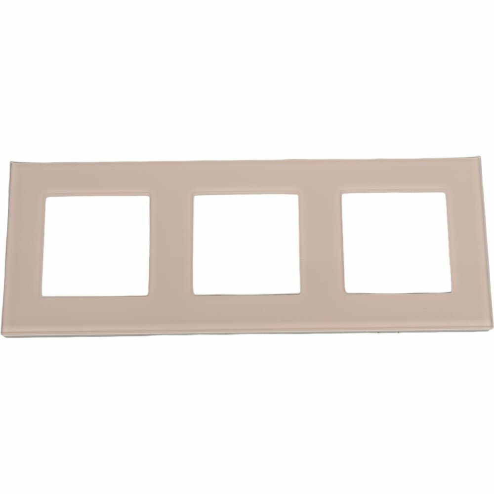 Трехпостовая рамка CGSS стеклянная, светло-дымчатая Эстетика GL-P103-LSG