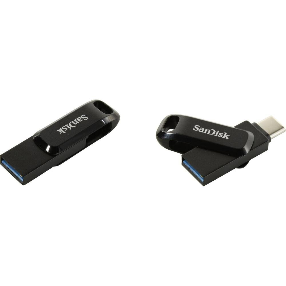 Флешка SanDisk Ultra Dual Drive Go USB Type-C 64 ГБ, 1 шт, черный
