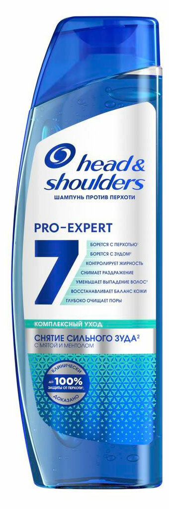 Шампунь для волос Head&Shoulders Pro-Expert 7 против против сильного зуда, 300 мл (1 шт)