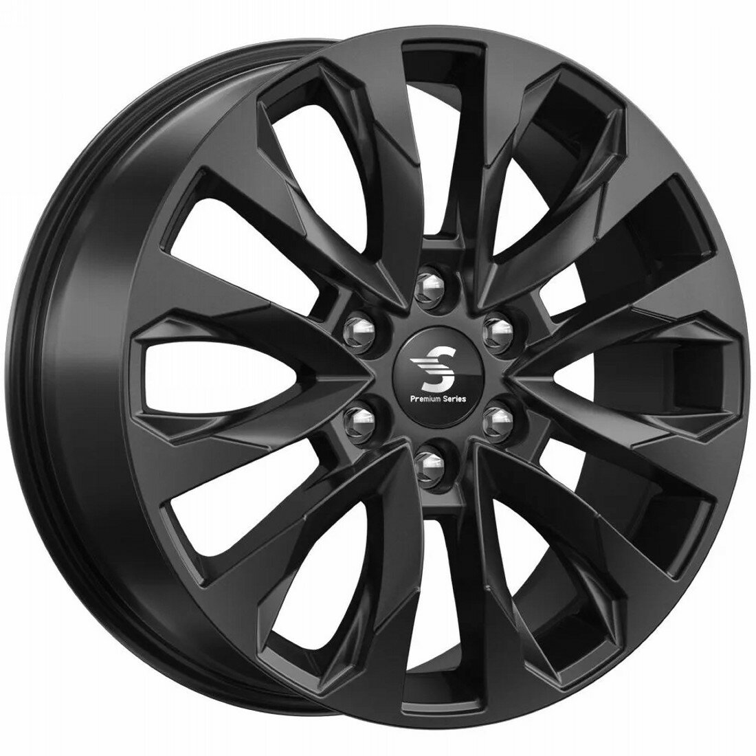 Колесный диск Premium Series КР007 8x20 6x139,7 ET42 75,1 Fury Black литой для автомобиля