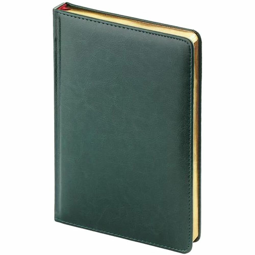 Ежедневник недатированный зелен, А5, 145х205мм, 136л, Sidney NEBRASKA