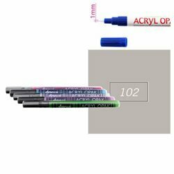 Серый теплый. Акриловый маркер DARWI Acryl Opak 1мм