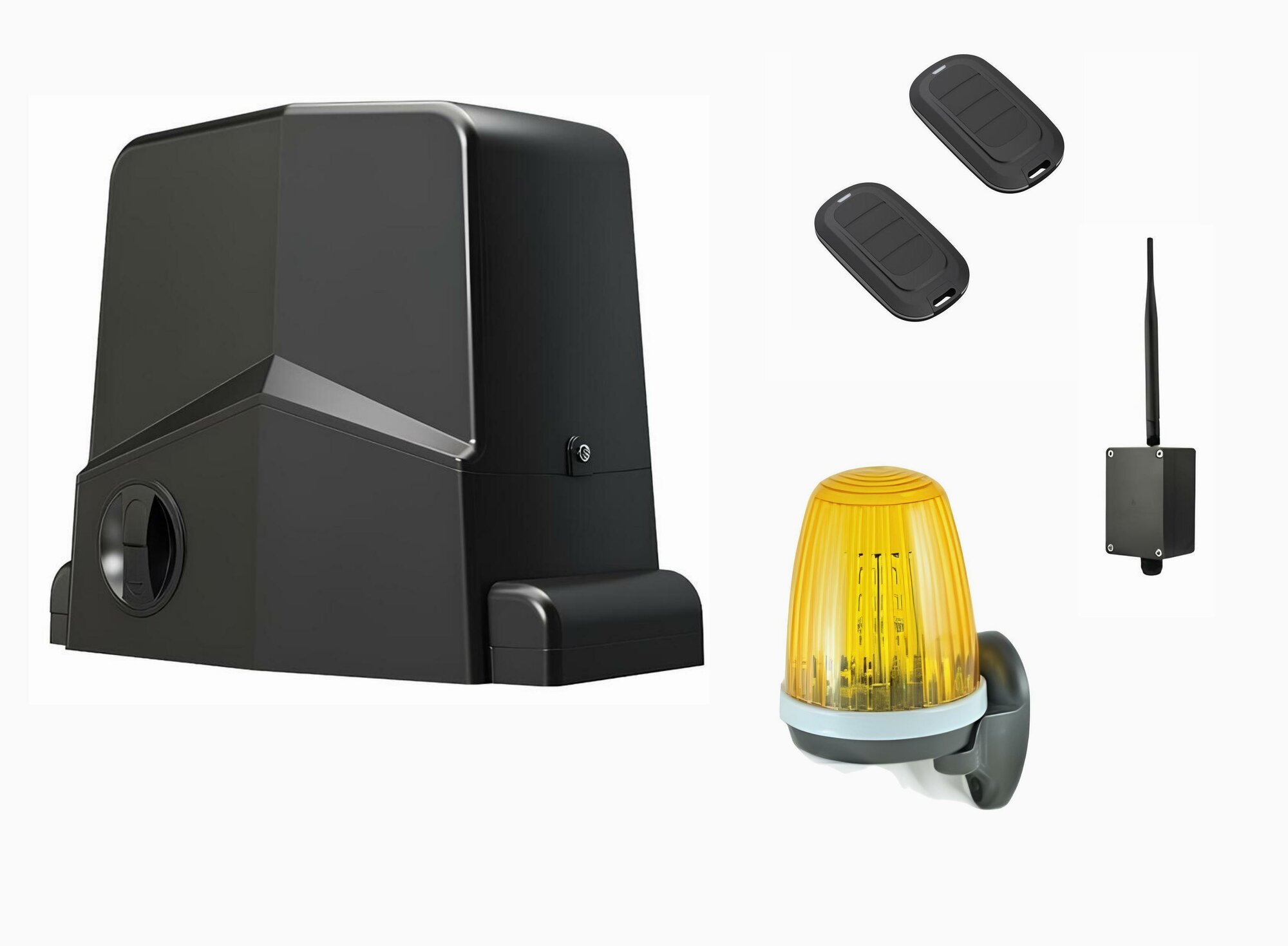 Автоматика для откатных ворот ARW-600MKIT L-BT, комплект: привод, сигнальная лампа, 2 пульта, Bluetooth-модуль