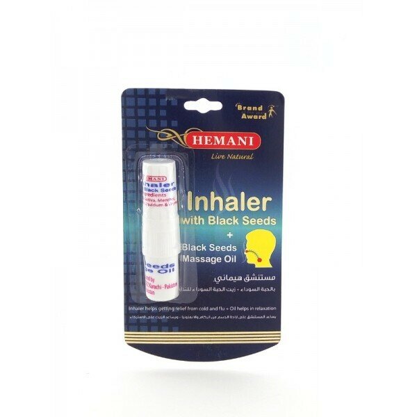 Ингалятор Hemani - Inhaler witn Black Seeds (черный тмин, ментол)