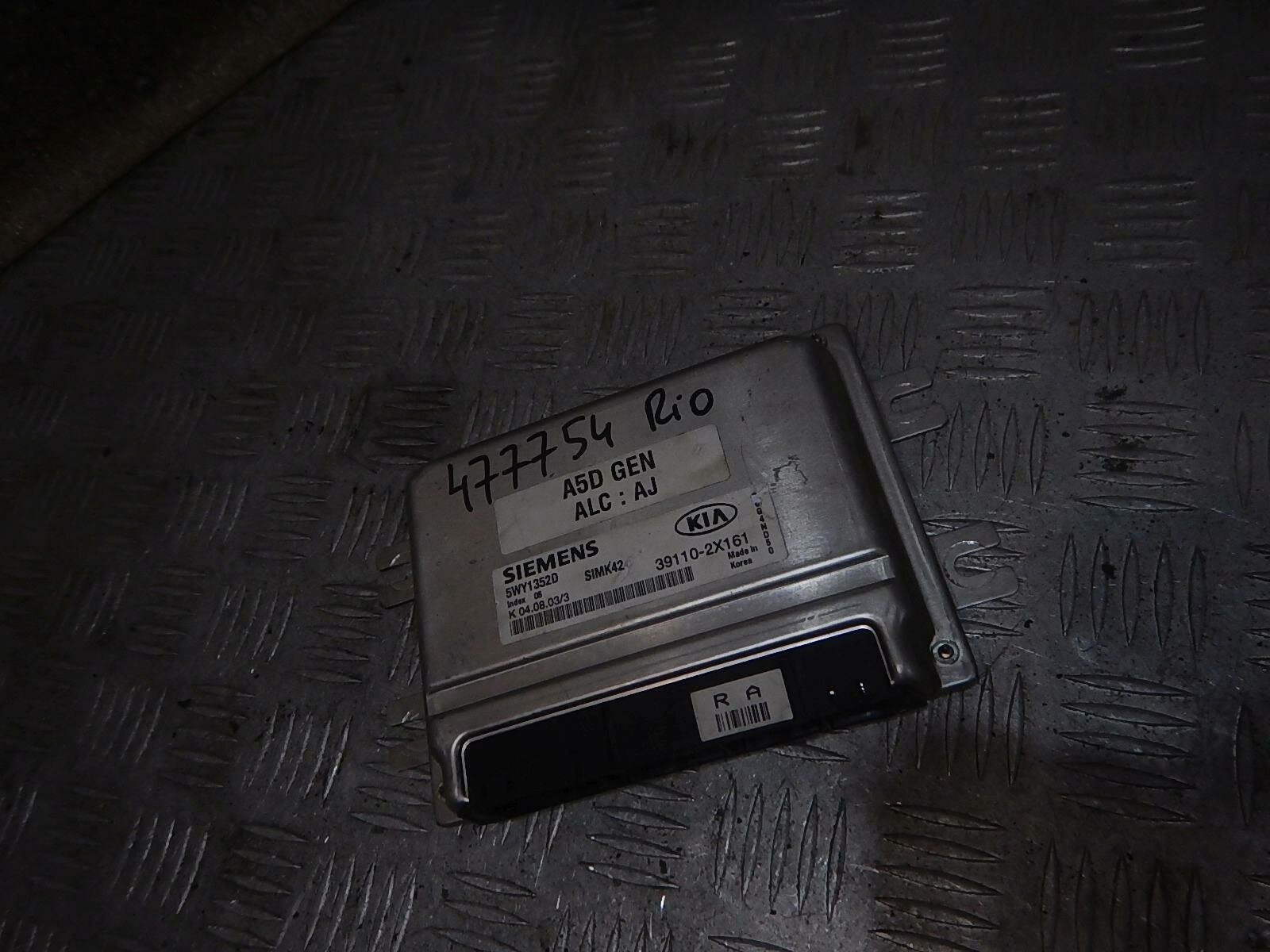 Б/У Блок управления двигателем, KIA (Киа)-RIO (00-05) KIA RIO (00-05) 1.5 16V A5D Без видимых повреждений. 477754 Hyundai...