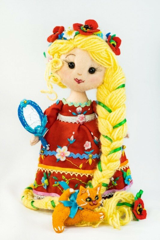 Набор для шитья Перловка #ПЛДК-1478 Варвара-краса длинная коса, 19.5 см