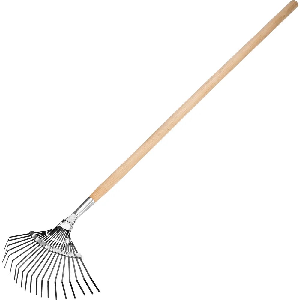 Веерные грабли с черенком, 20 зубьев, 1250 мм СИБРТЕХ 61779 из качественной стали