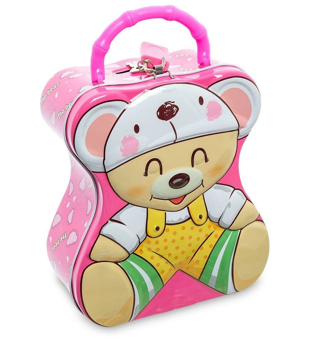 Металлическая копилка Мишка A2132163 разностор, Металл