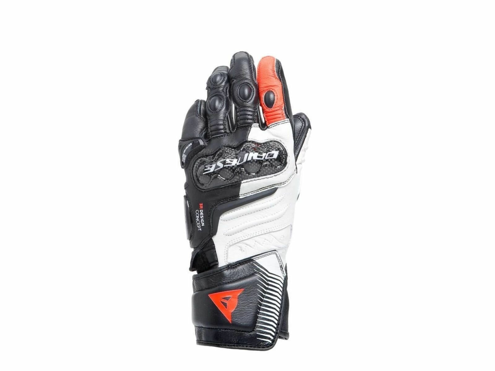 Мотоперчатки женские DAINESE Carbon 4 Long Lady Gloves Black/Black/White, XS