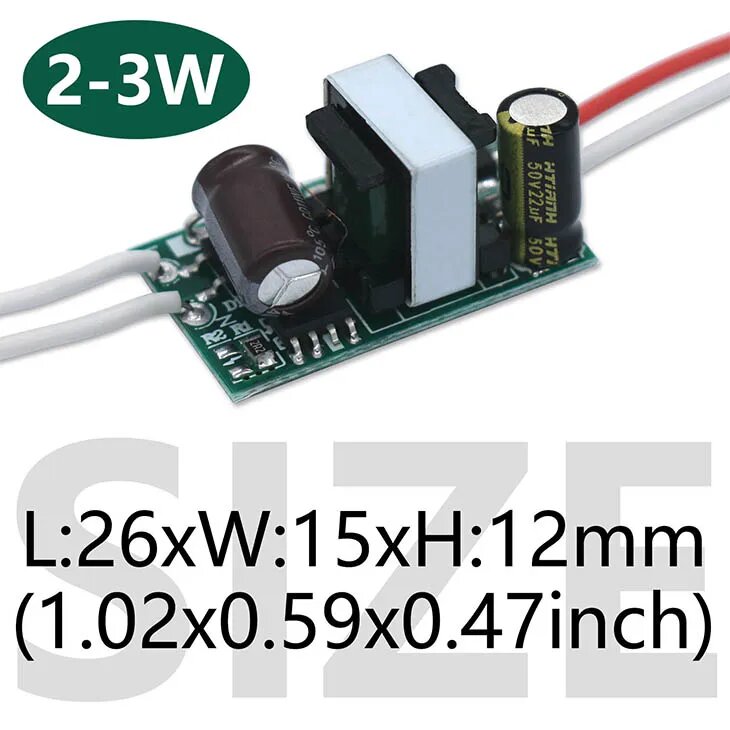 DT&ZM драйвер LED 2-5 Вт для светодиодов 2-3W DC7-11V