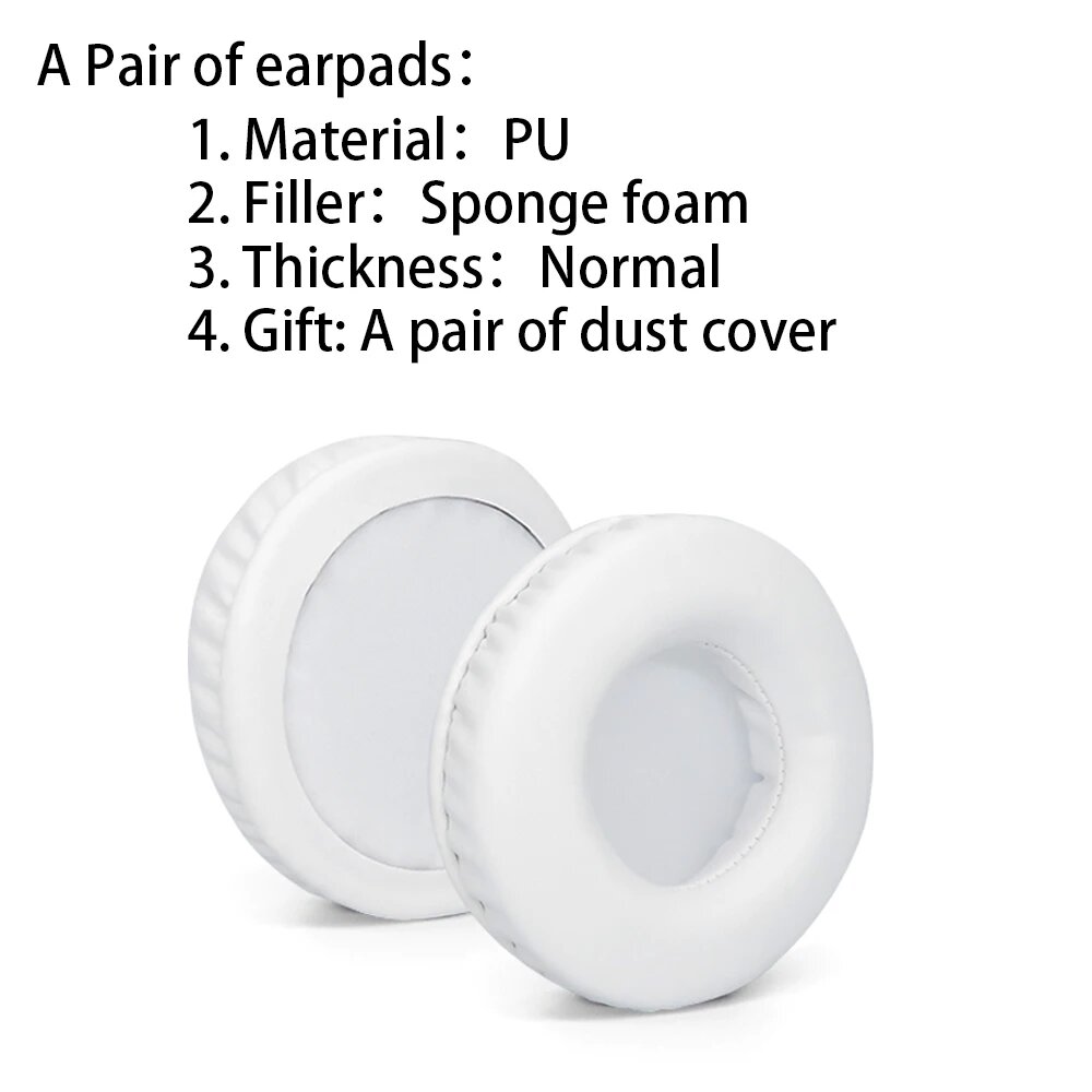 Амбушюры для наушников Audio-Technica Ear Covers черные/белые/серые For ATH-WS33, PU-White