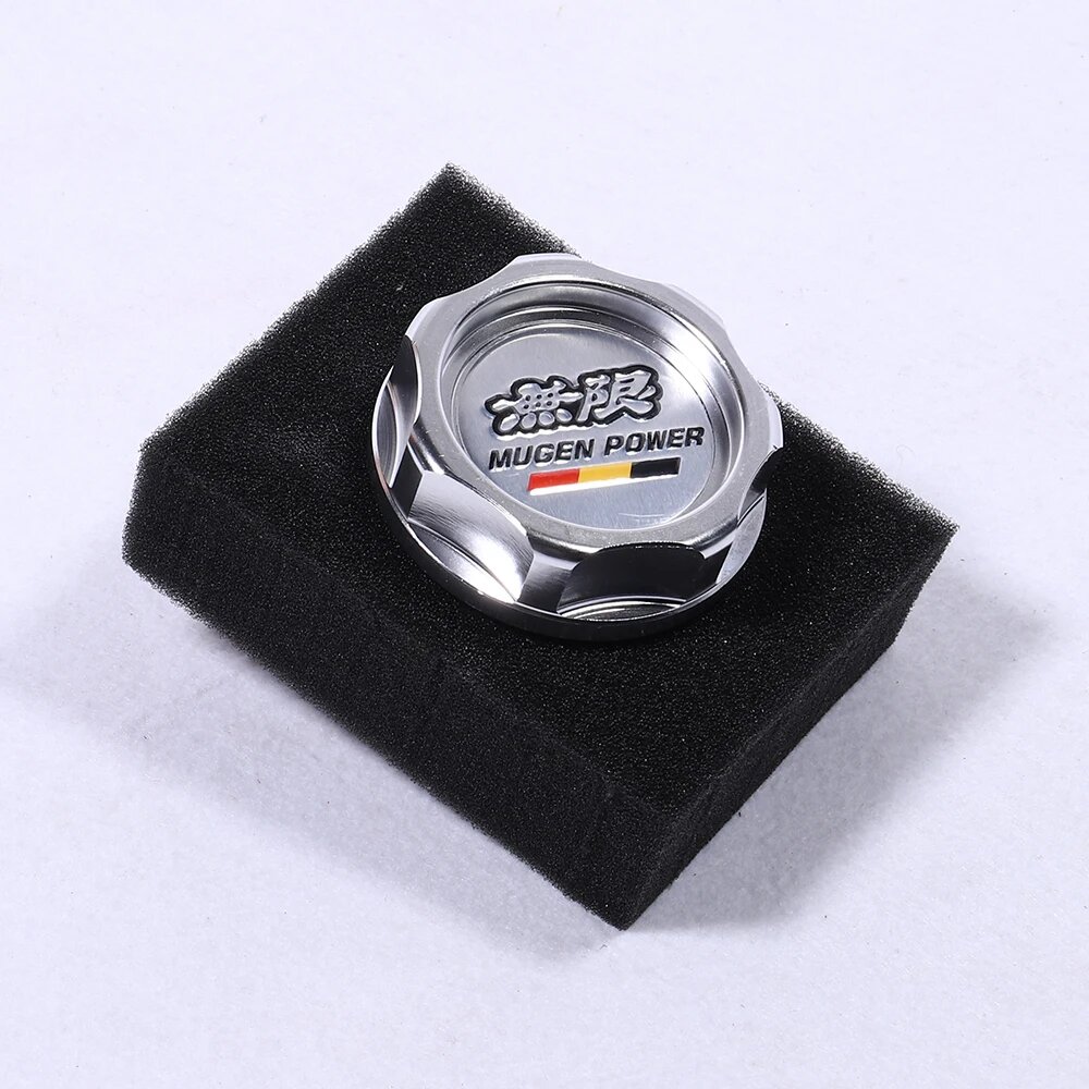 Крышка маслозаливной горловины Mugen Power, серебристая, MUG01-Silver