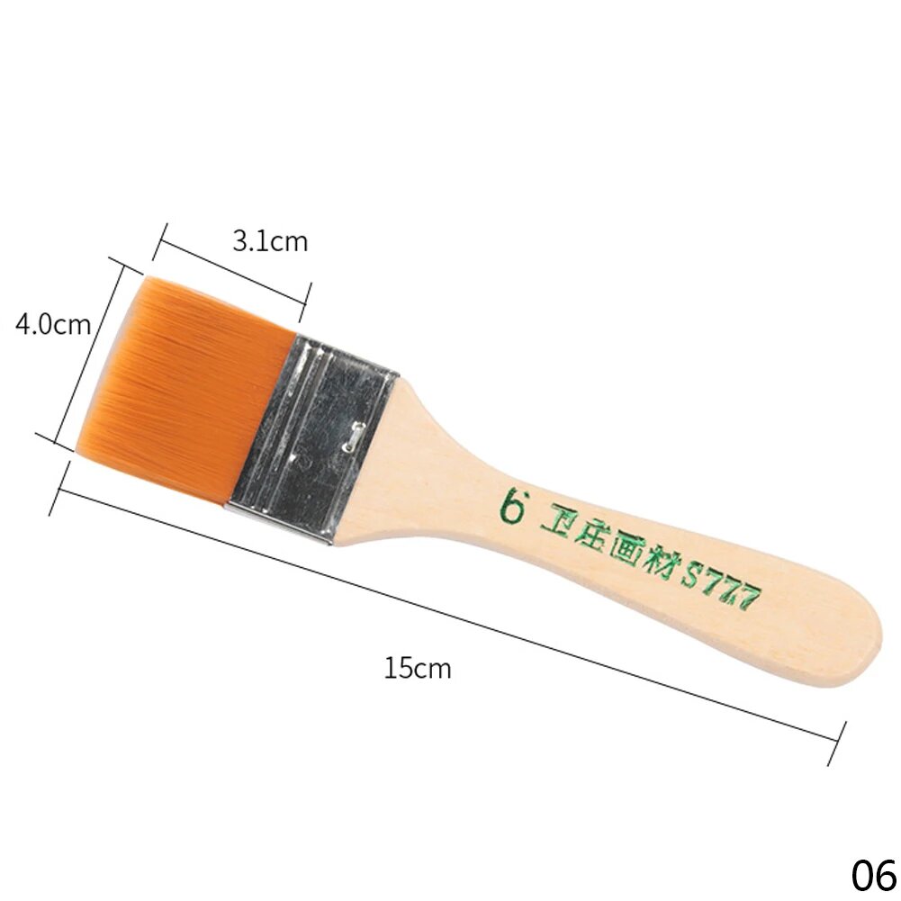 Нейлоновые кисти для рисования, 12 размеров 06