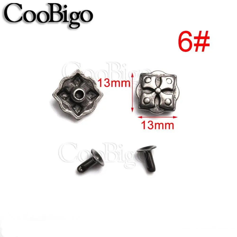 5 комплектов металлических заклепок для рукоделия 6