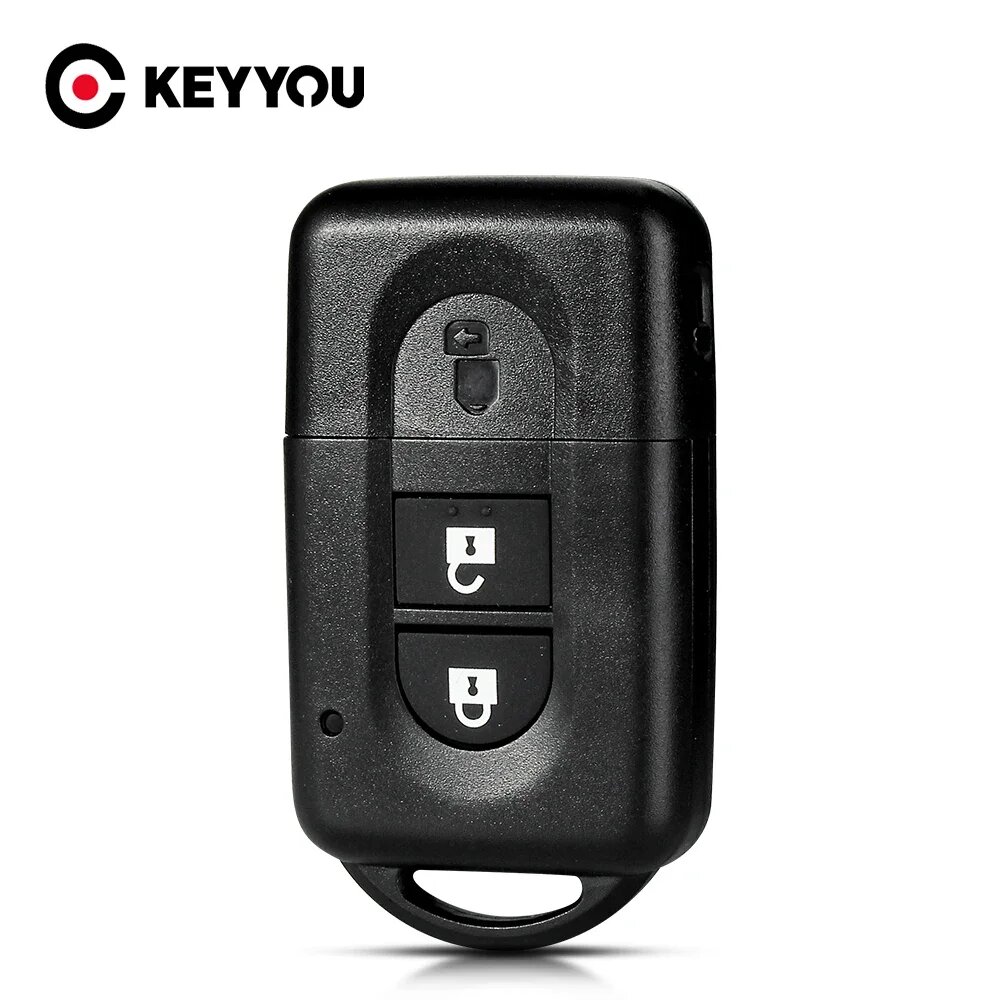 KEYYOU 1 шт, 2 кнопки, автомобильный флип-брелок с дистанционным управлением, чехол для Nissan Micra/X-Trail/Qashqai/Note/JUKE