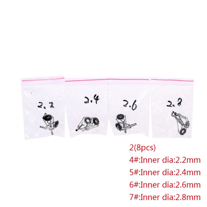 Наконечники для удочки JETTING из нержавеющей стали, 8 шт. 1set B