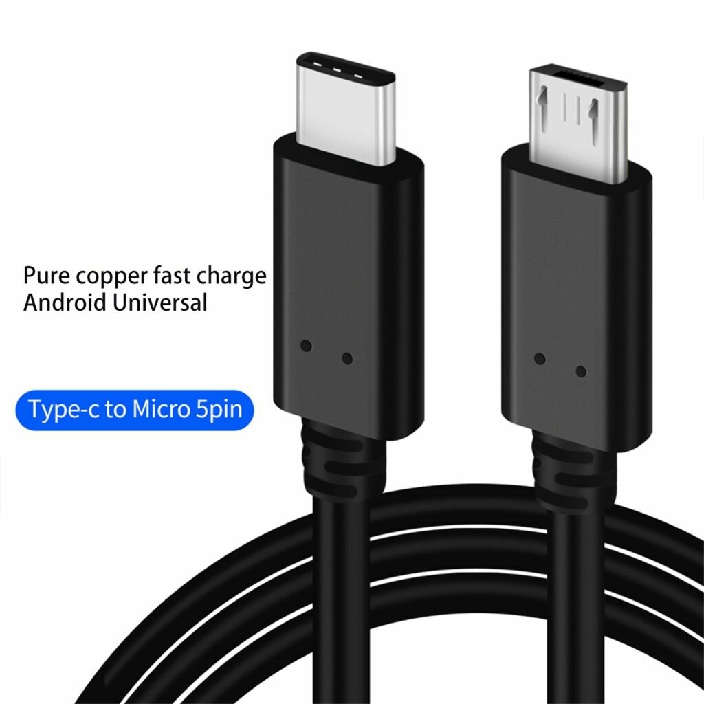 Кабель для передачи данных Type C к Micro USB — фото 1
