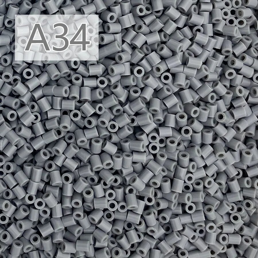 Бусины PUPUKOU 2,6 мм 1000 шт, 84 цвета Серый, A34