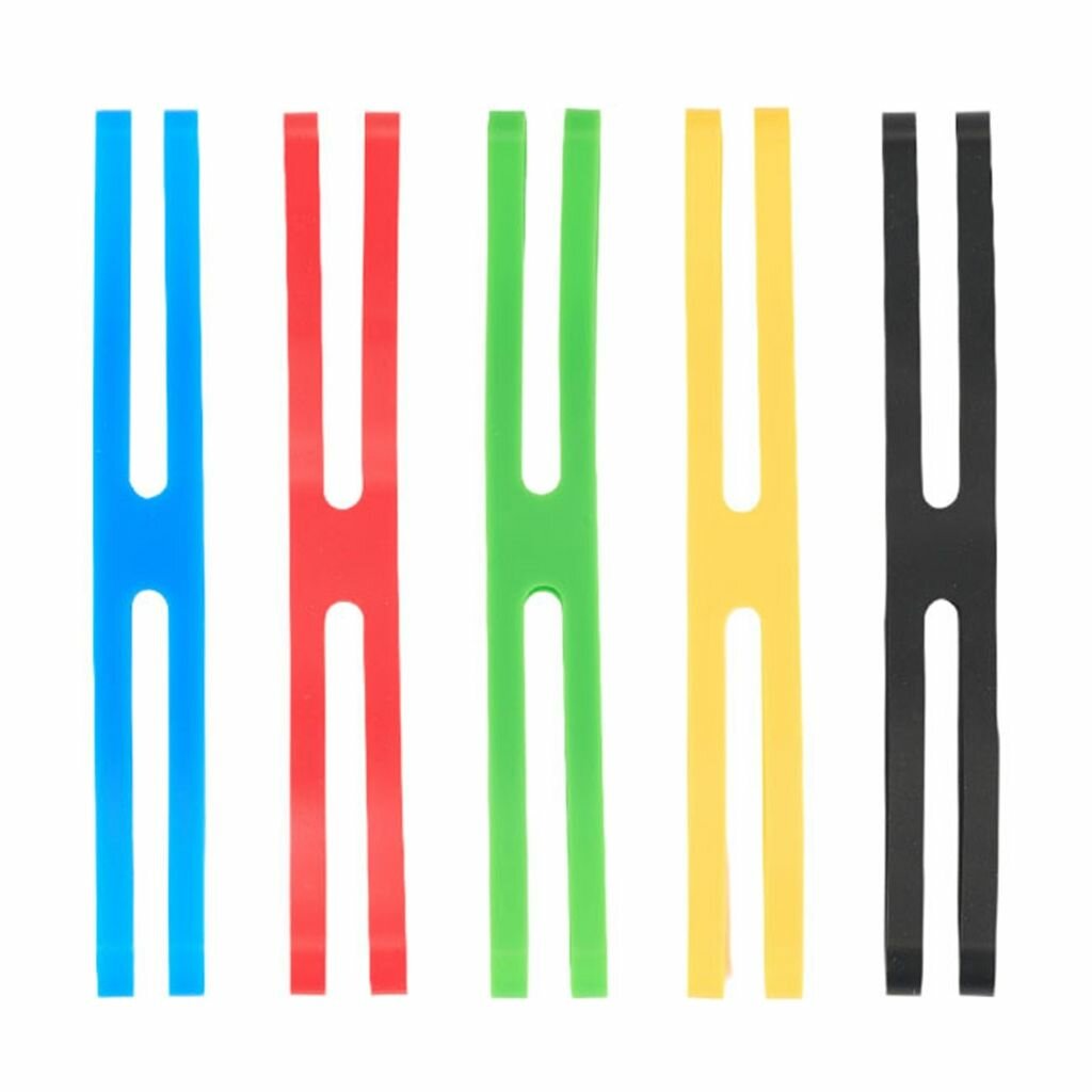 5 шт. H-образные ленты из силиконовой резины разных цветов, эластичная упаковка для упаковки и сумок