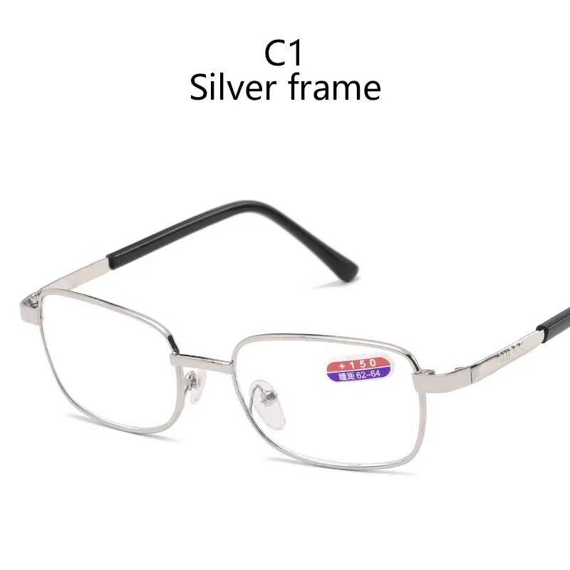 Очки для чтения Silver frame +250, C1