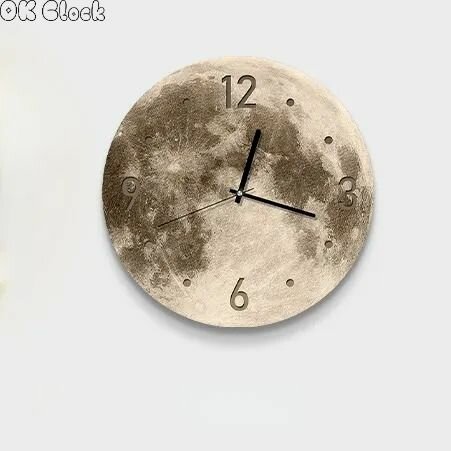 Настенные часы в форме луны; светящиеся настенные часы