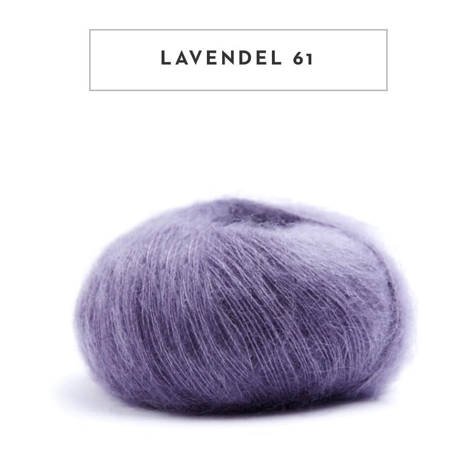 Premia /Премия/ пряжа Lamana (60% суперкид мохер, 40% шелк), 25г/300м (61, lavendel (лаванда), фиолетовый)