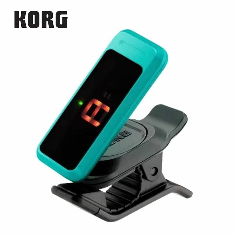 Тюнер-прищепка KORG PC0, цифровой, для гитары, пластик, зелёный